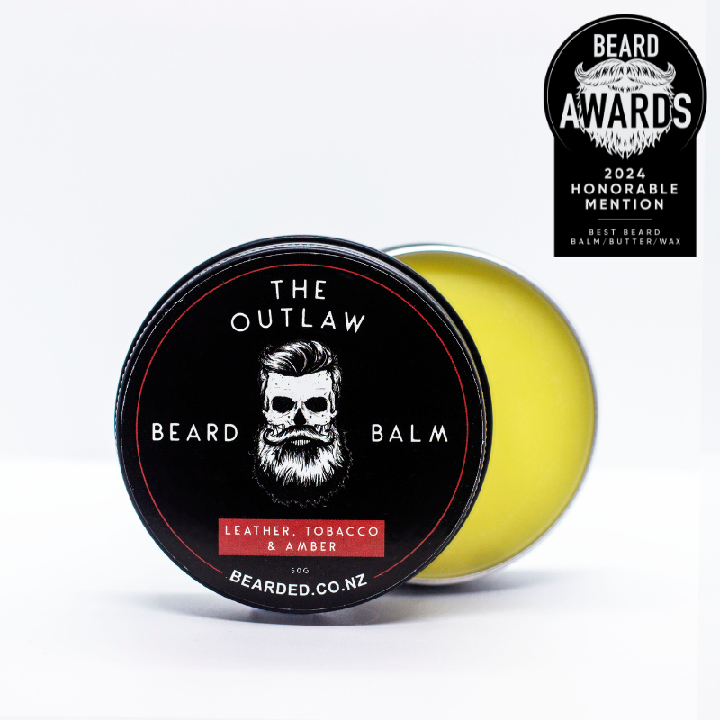 The Outlaw Beard Balm available from BEARDED.co.nz